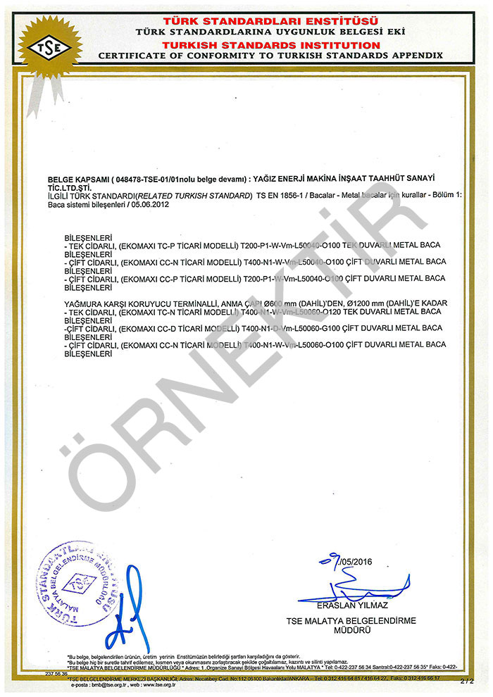 Certificates, GRP water tank, Ekomaxi, Sectional Water Tanks